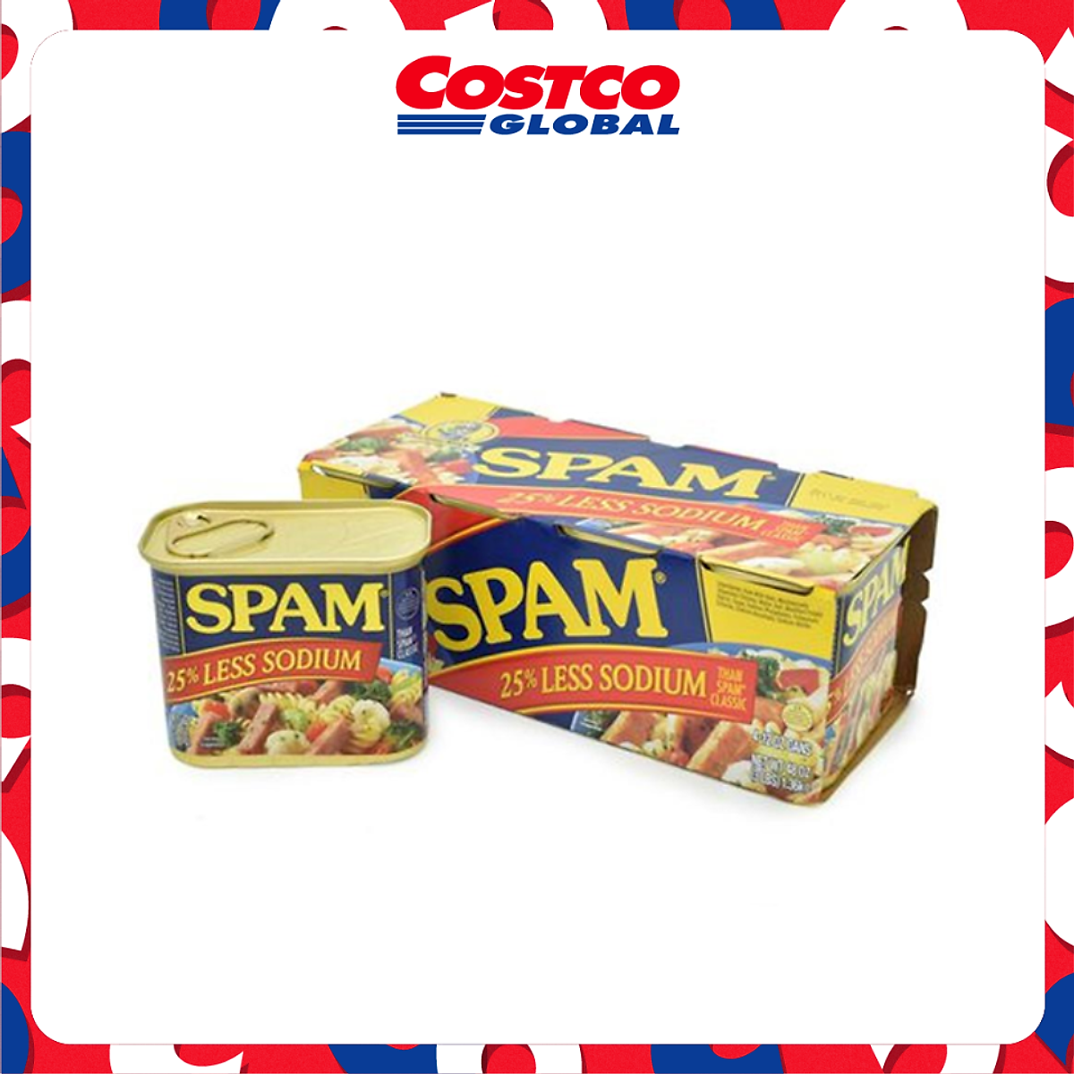 Thịt Hộp Spam 25% Less Sodium (340g x 8) | Tiki