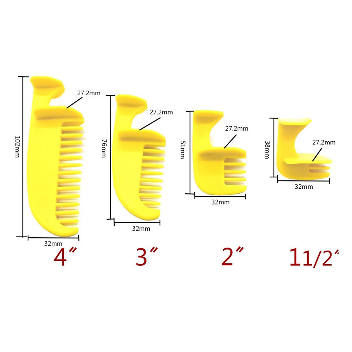 Professional Hair Guide Combs,Hair Cutting Guides/Combs From 1/2inch to ...