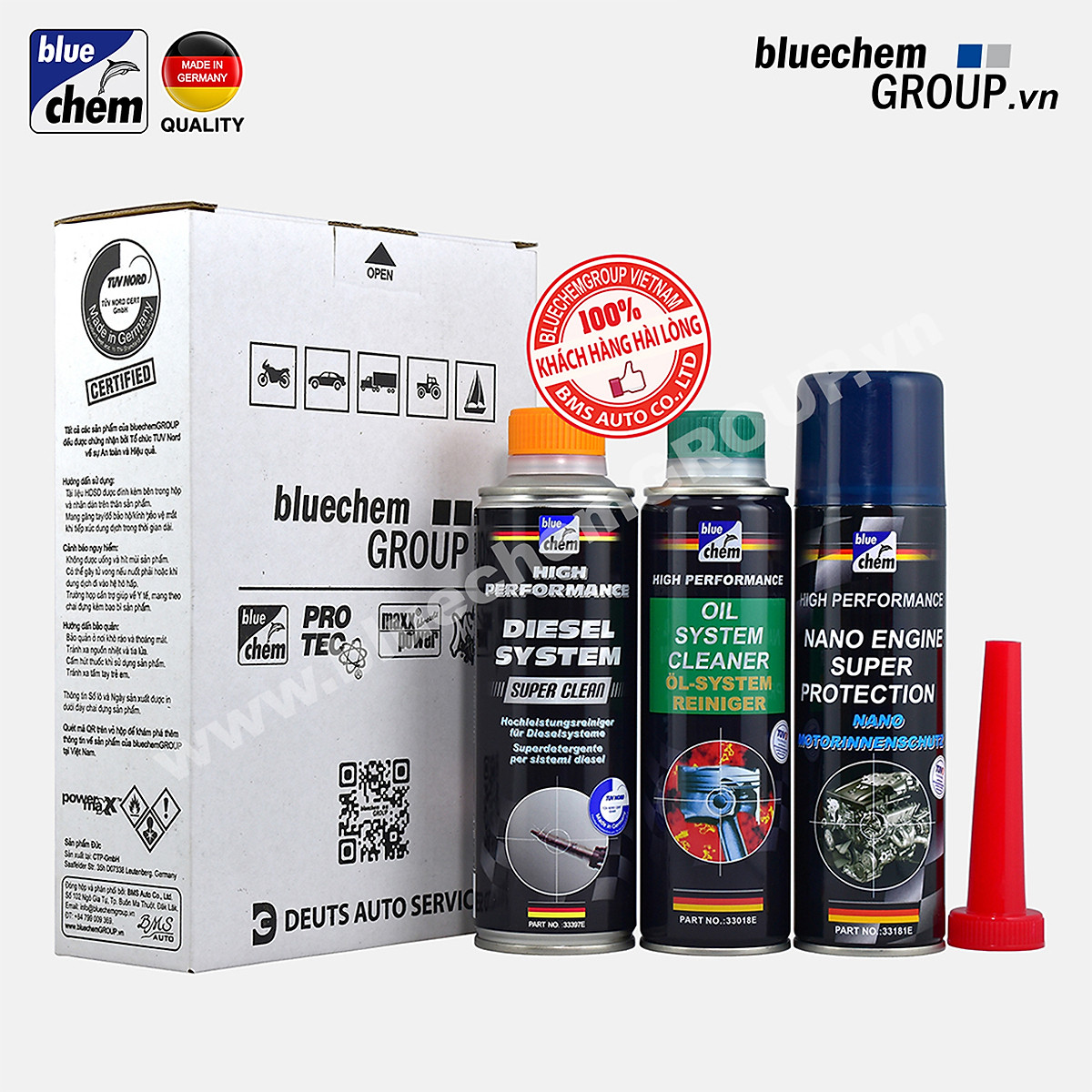 Mua Combo Bluechem Làm sạch và Bảo vệ Động cơ Diesel tại Dầu nhớt và ...