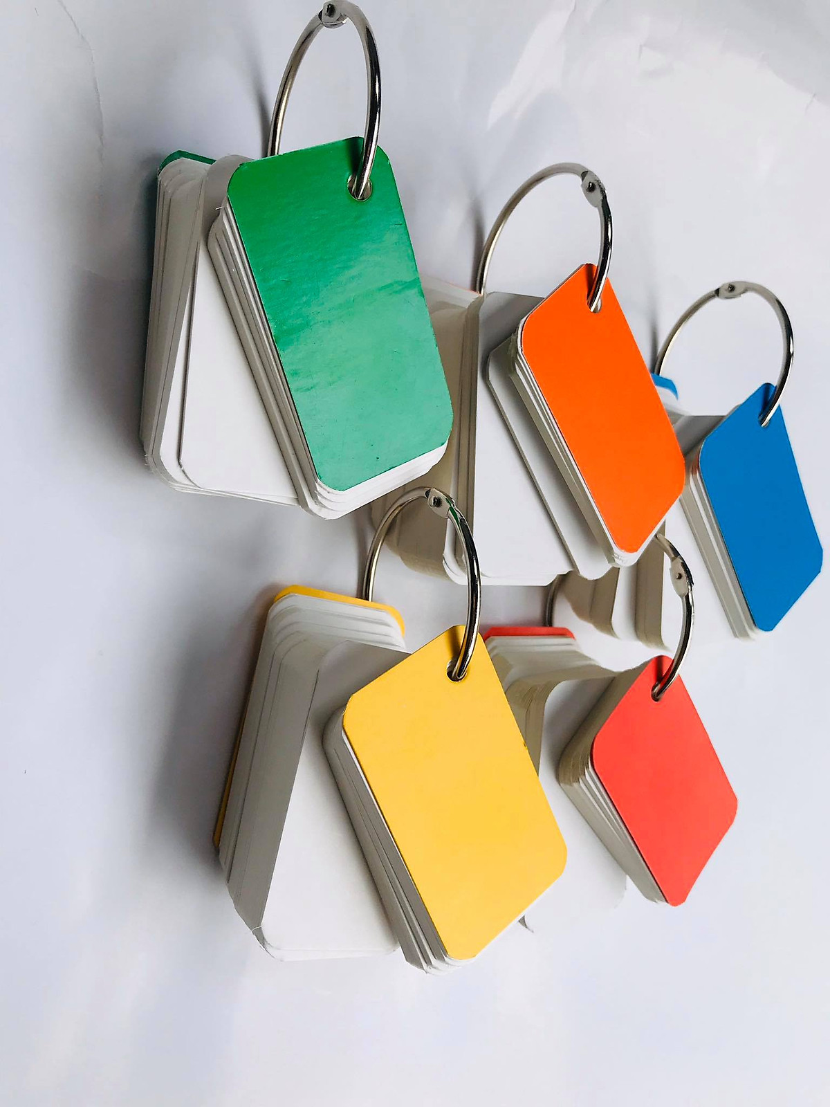 Bộ thẻ ghi nhớ Flashcard 500 thẻ (5 bộ) flashcard trắng 4x7 học từ vựng ...