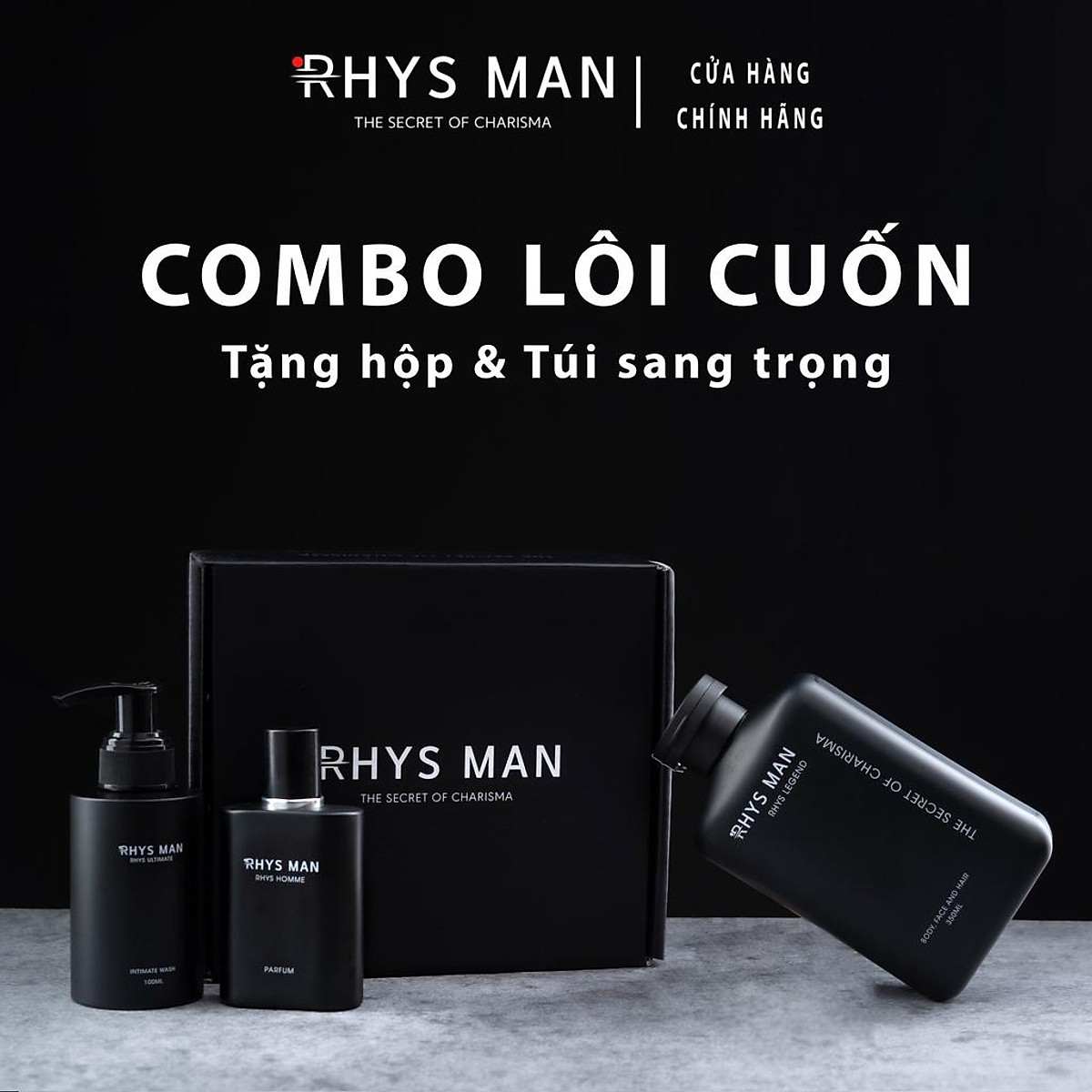 Combo sữa tắm gội nam Rhys Legend 3 in 1 & Dung dịch vệ sinh nam ...