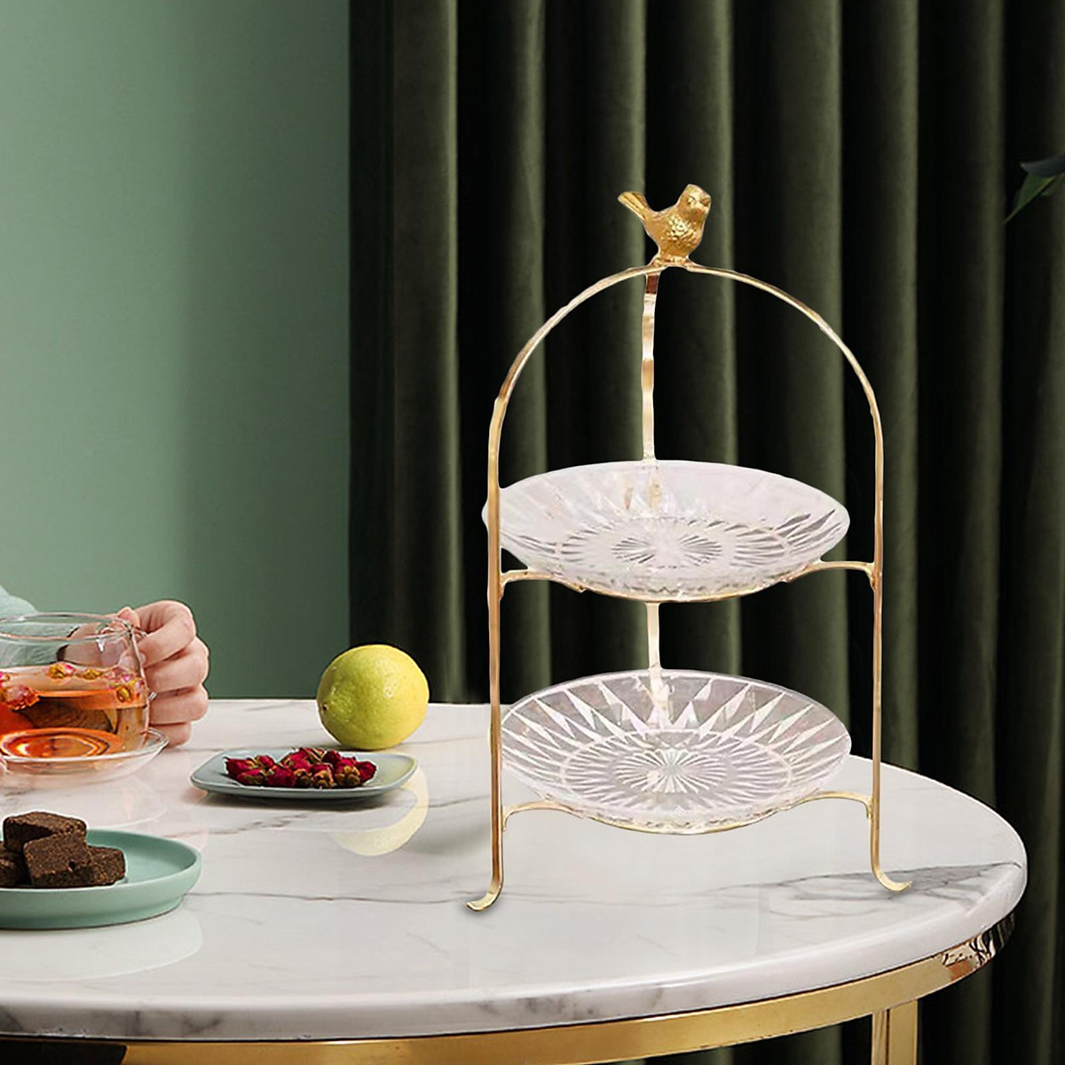 Cake Stand 3 Tier Serving Tray Serving Tray Snack Display Tray Cupcake ...