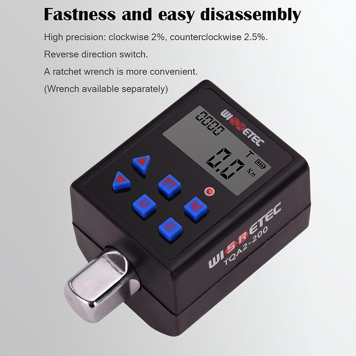 Digital Torque Meter Digital Backlight Display Two-ways Measurement Two ...