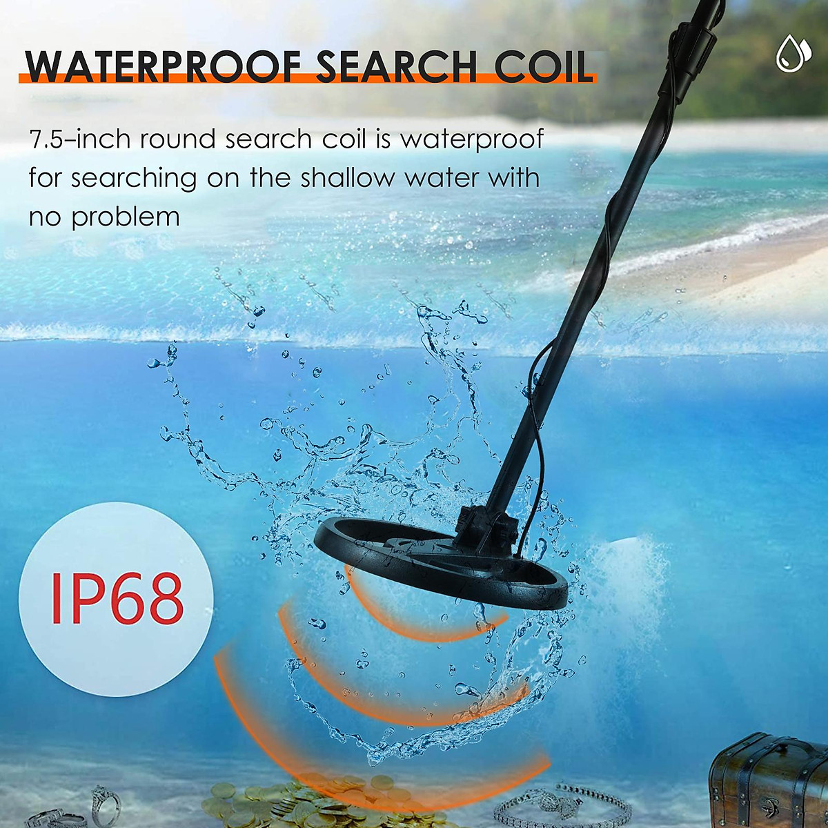 Small Metal Finder with DISC & ALL METAL Dual Modes Metal Gold Digger ...