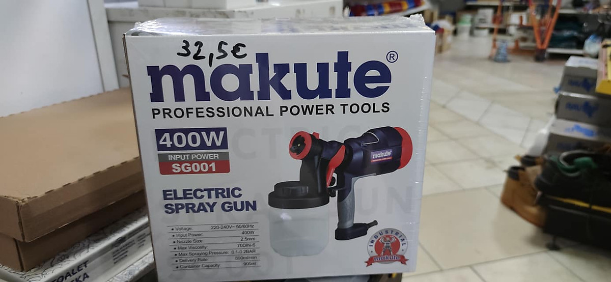 Máy phun sơn điện 2.5mm 400W Makute SG001- Hàng chính hãng | Gia Dụng ...
