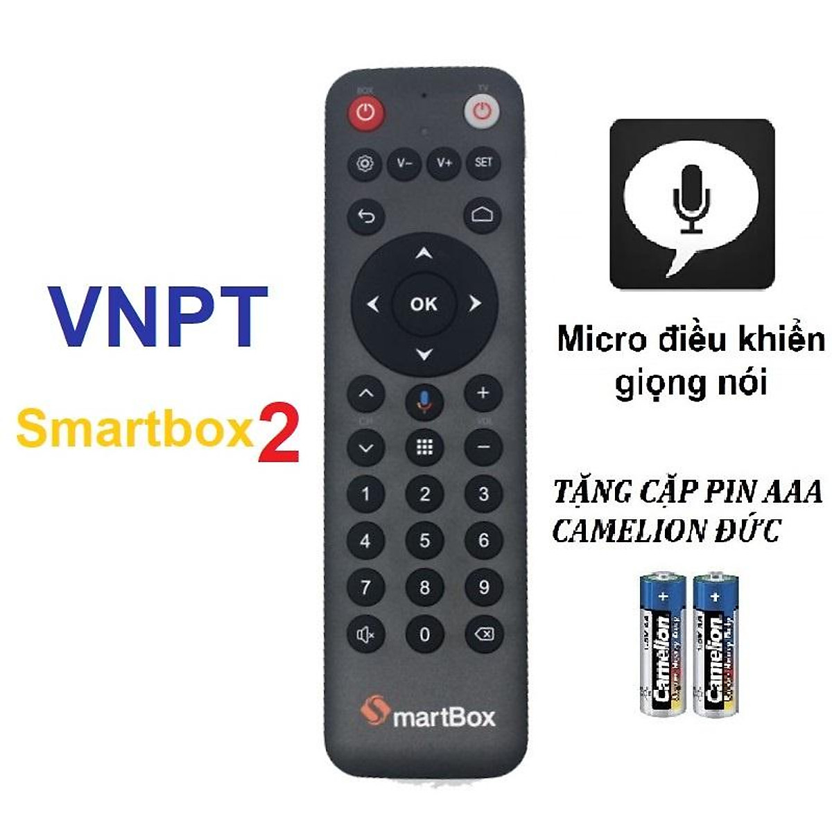Mua Remote điều khiển VNPT Smartbox micro điều khiển giọng nói mytv ...