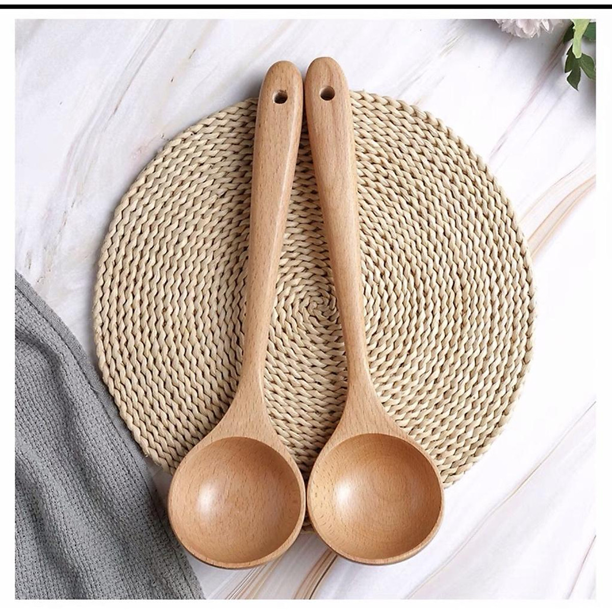 Môi, Muôi, Vá Múc Canh bằng gỗ | Tiki