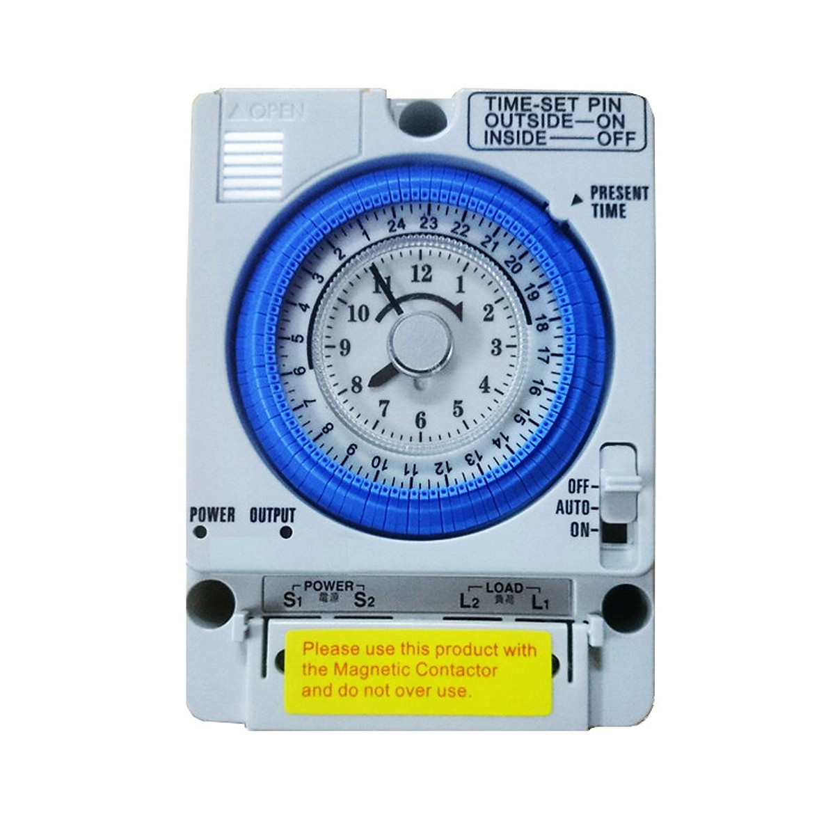 Công tắc hẹn giờ cơ công suất lớn 15A Timer 24H Camsco TB35-N | Tiki