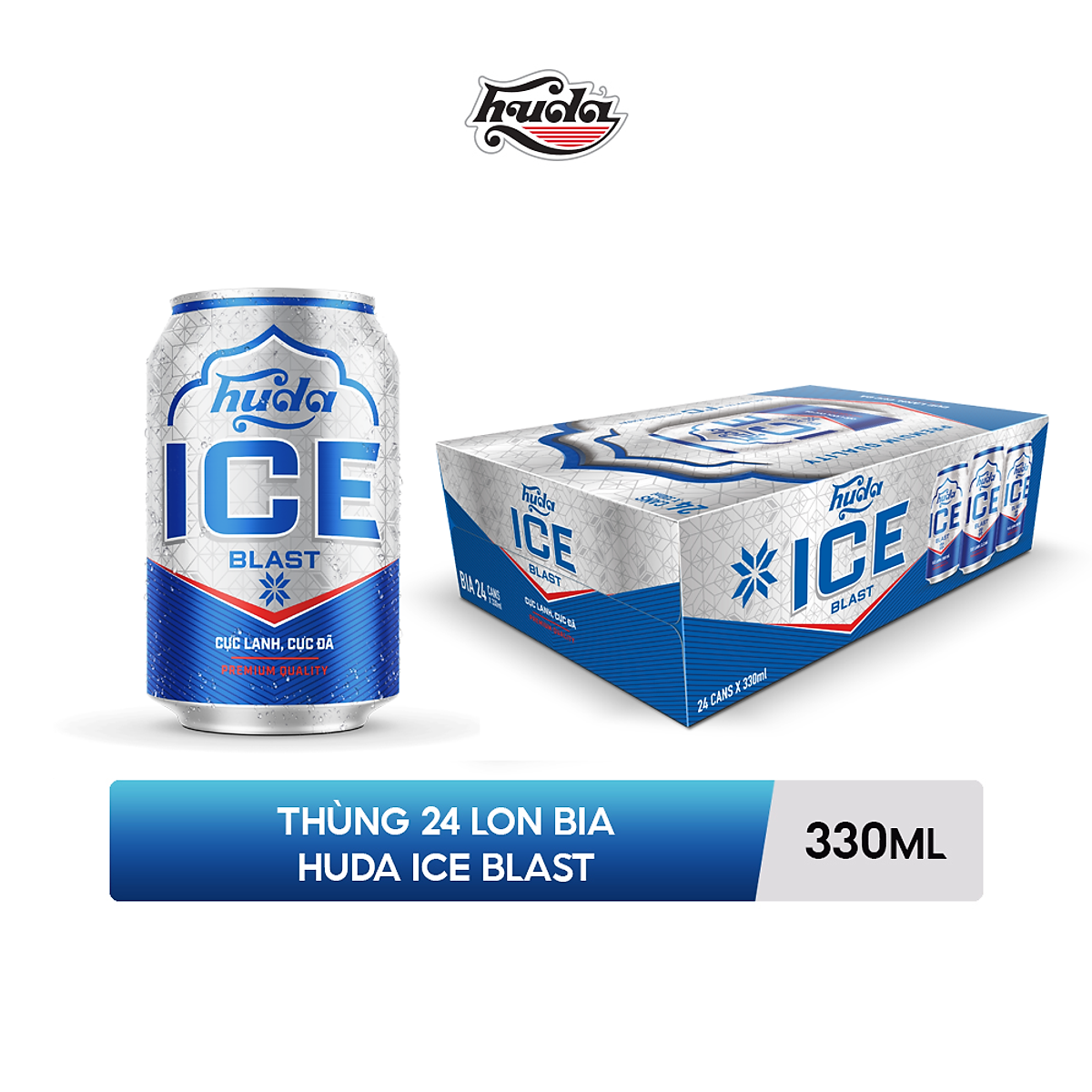 Mua Thùng 24 Lon Bia Huda Ice Blast 330ml Tại Carlsberg Official Store