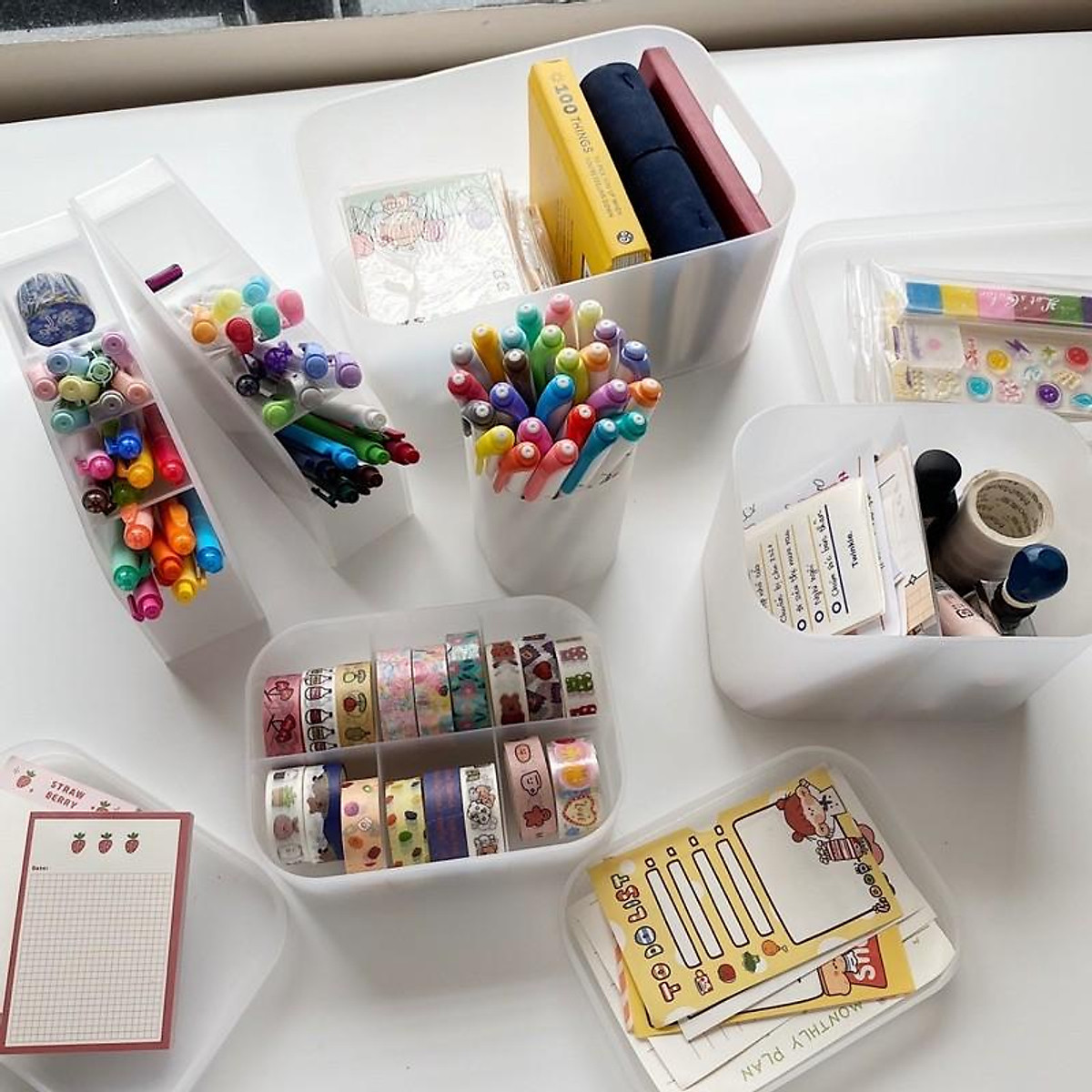 Hộp đựng bút, sticker | Tiki
