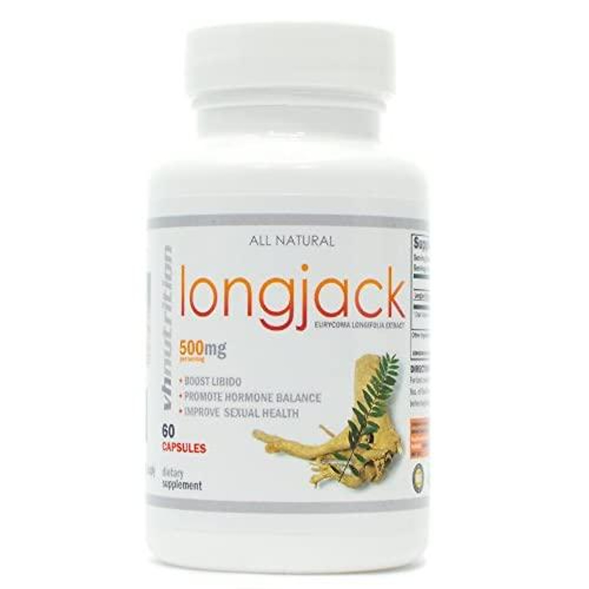 VH Nutrition | Longjack | 1200mg Tongkat Ali Supplement | 200:1 ...