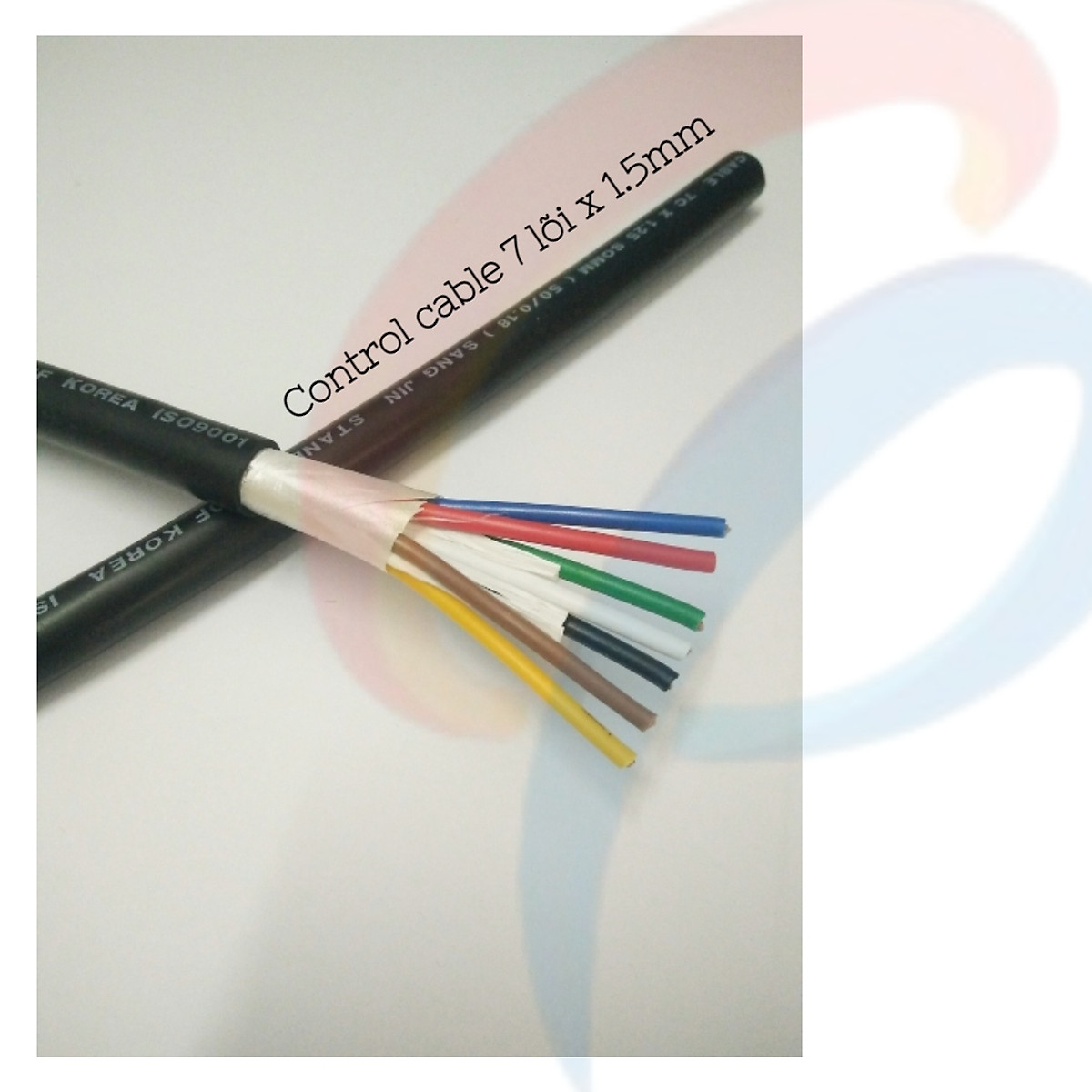 Cáp điều khiển 7 lõi x 1.5mm không lưới chống nhiễu điện áp 500 volt | Tiki