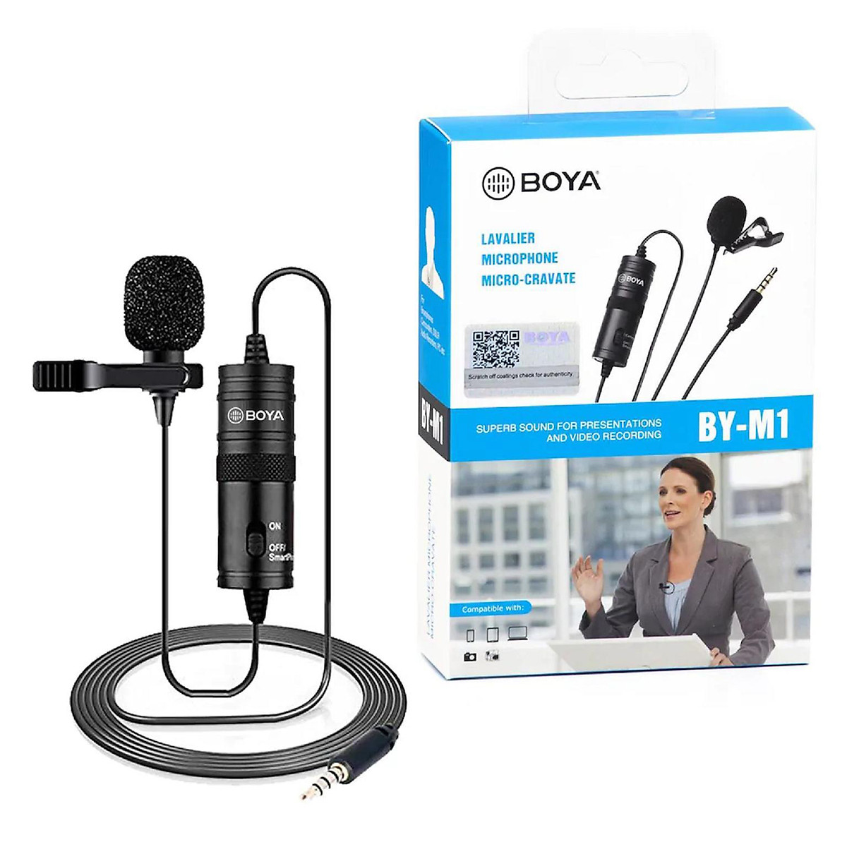 BOYA BY-M1 mic thu âm cao cấp cho điện thoại, máy tính, máy quay- Hàng ...