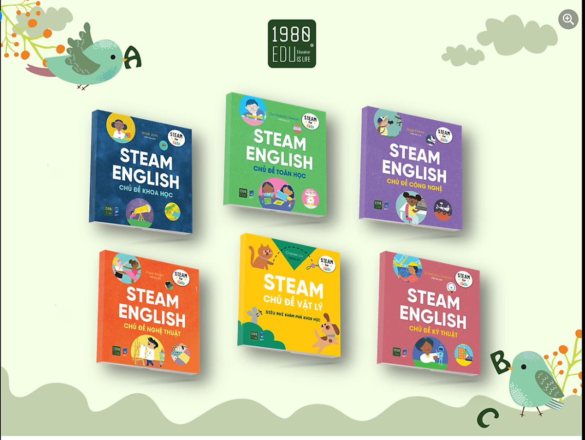 BỘ SÁCH STEAM ENGLISH - Kiến thức - Bách khoa