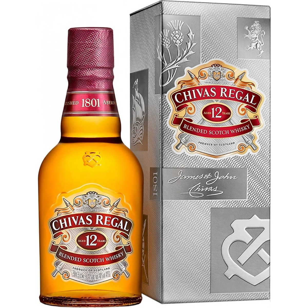 Rượu Whisky Chivas Regal 12 375ml 39.7% - 40.3% - Kèm Hộp | Tiki