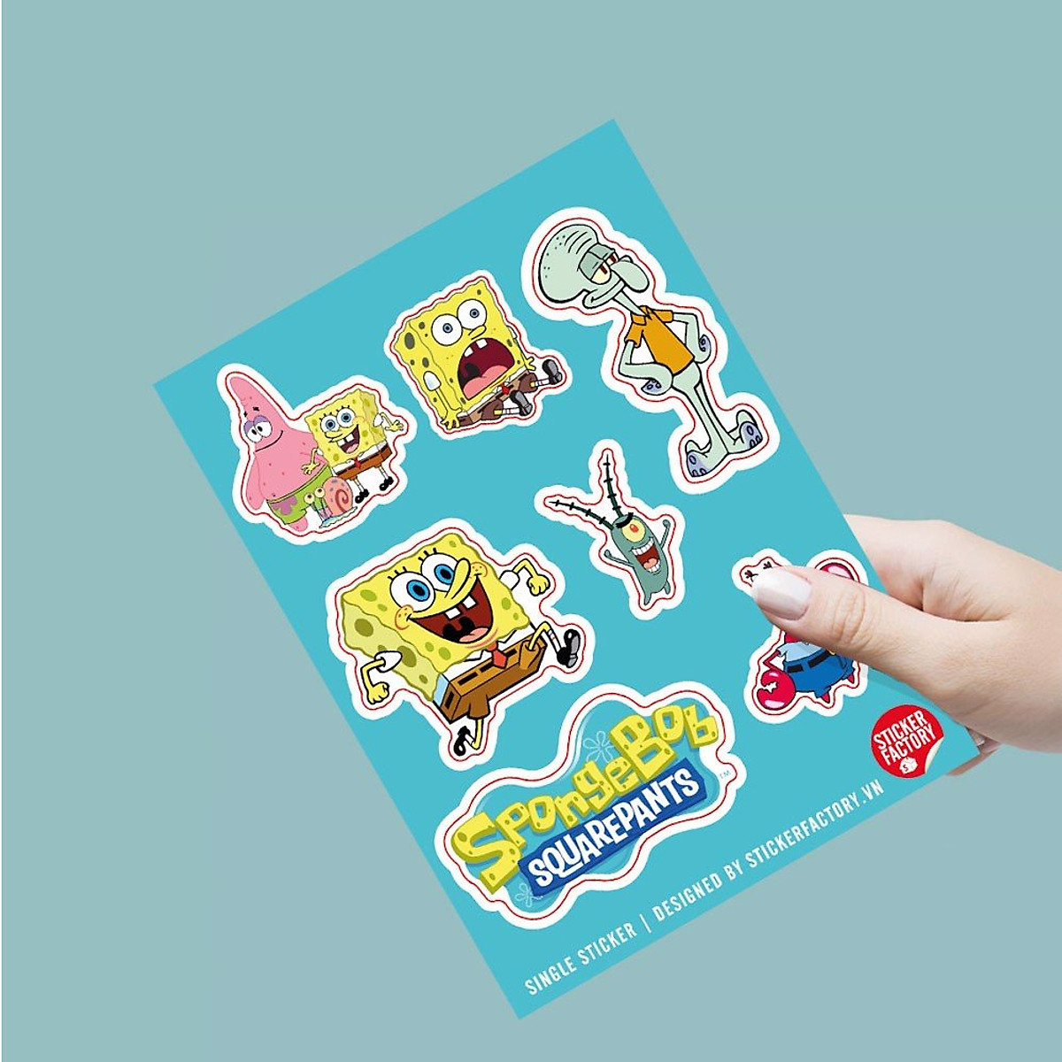 Mua SpongeBob Squarepants - Single Sticker hình dán lẻ Bọt biển