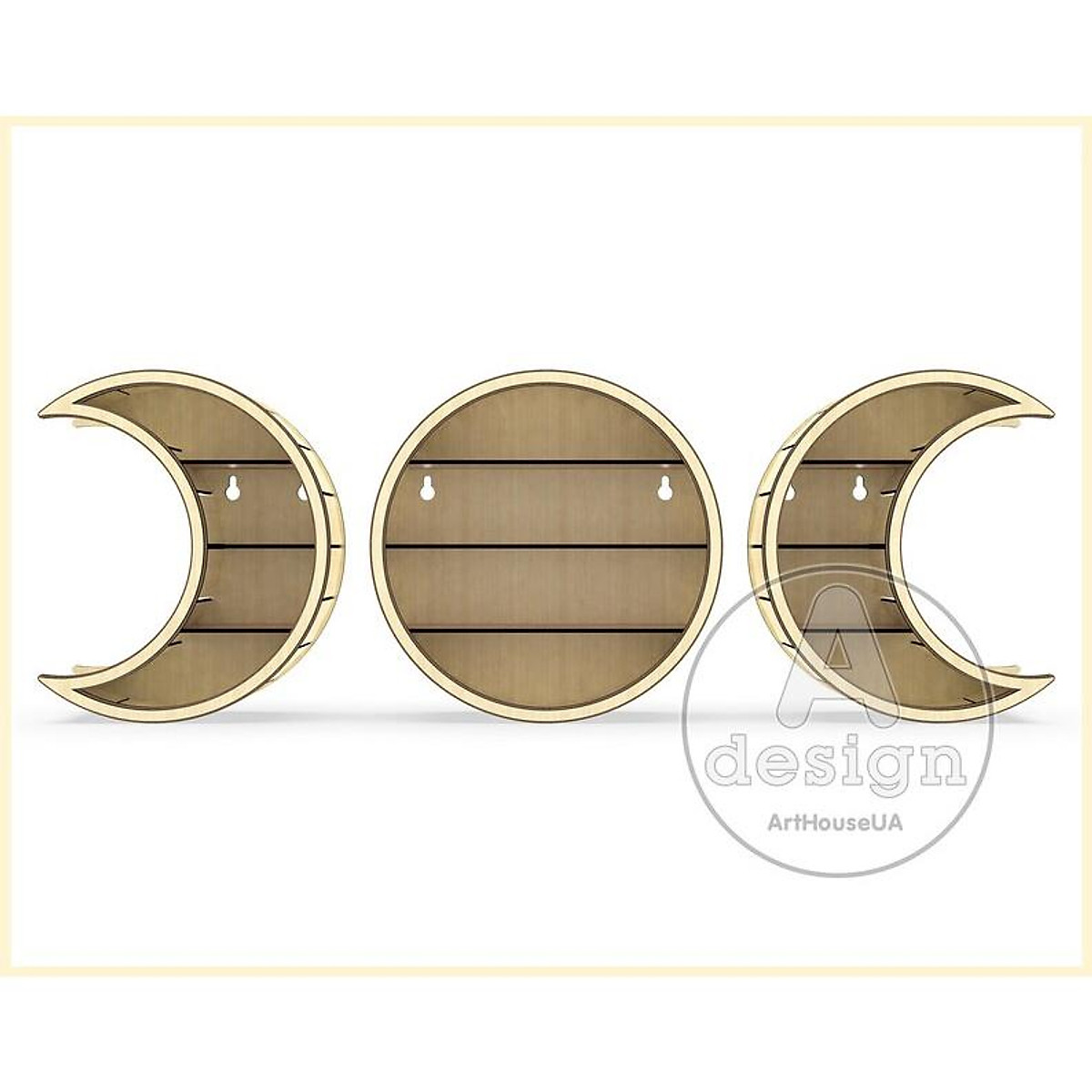 Mua Kệ treo tường decor mẫu mặt trăng