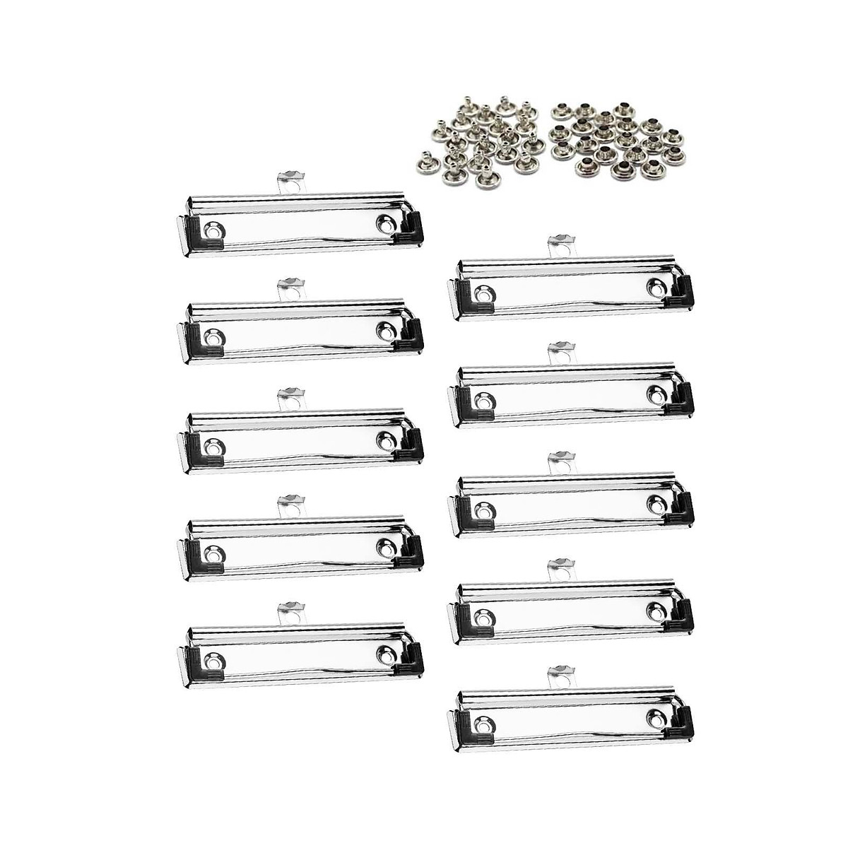 10 Pieces Clipboard Clamp Hardware Heavy Duty Mountable Iron Clipboard ...