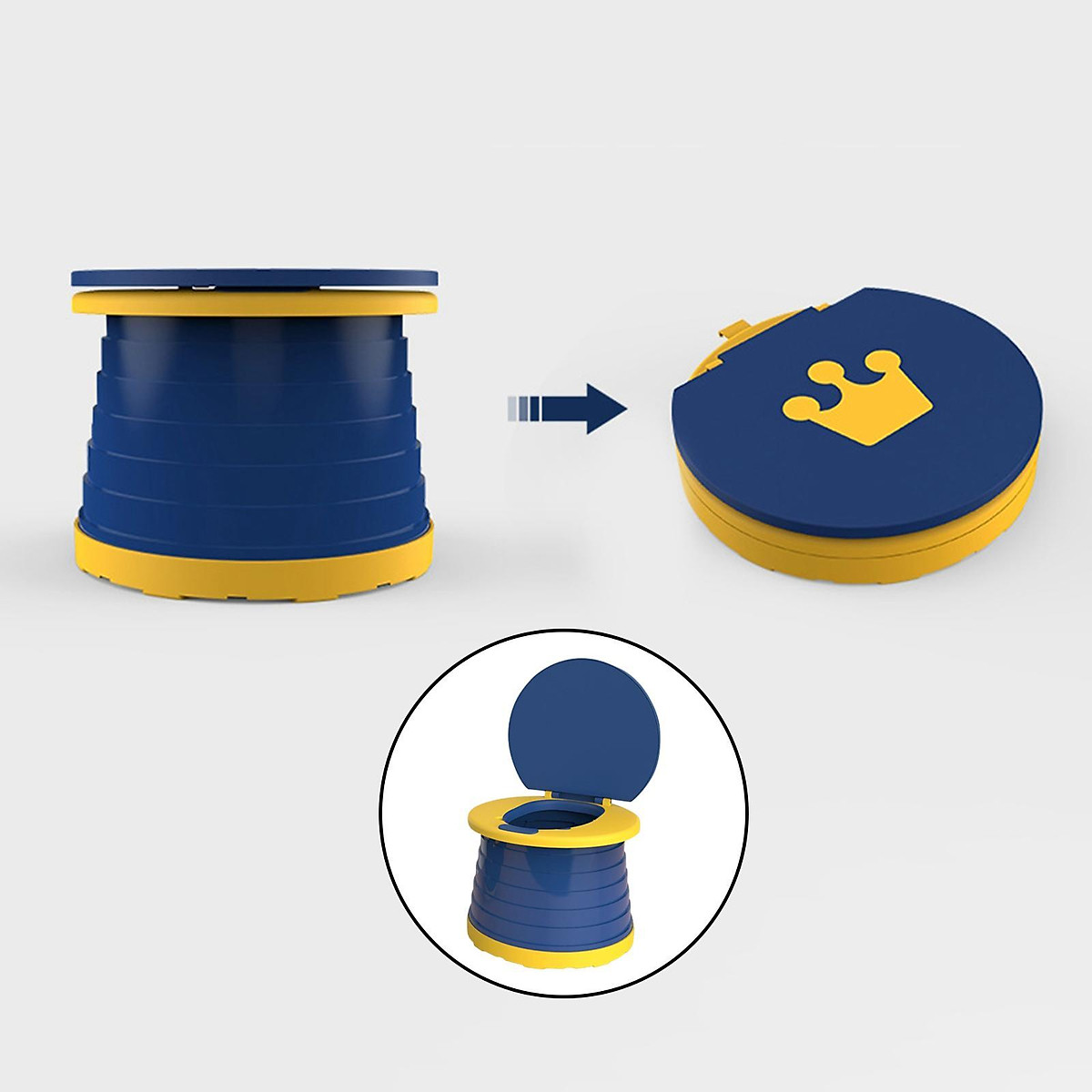 Mua Portable Travel Children Collapsible Toilet Seat Kid's Potty Pink ...