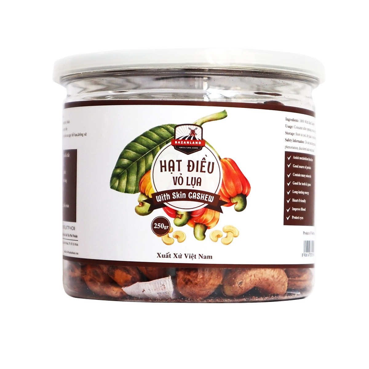 Hạt điều vỏ lụa 250g | Tiki