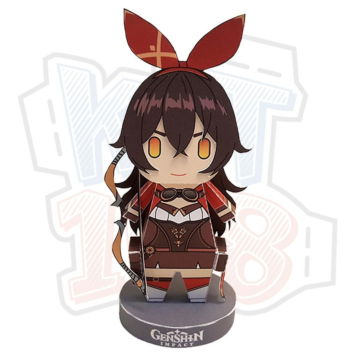 Mua Mô hình giấy Anime Chibi Amber - Genshin Impact - In mực thường ...