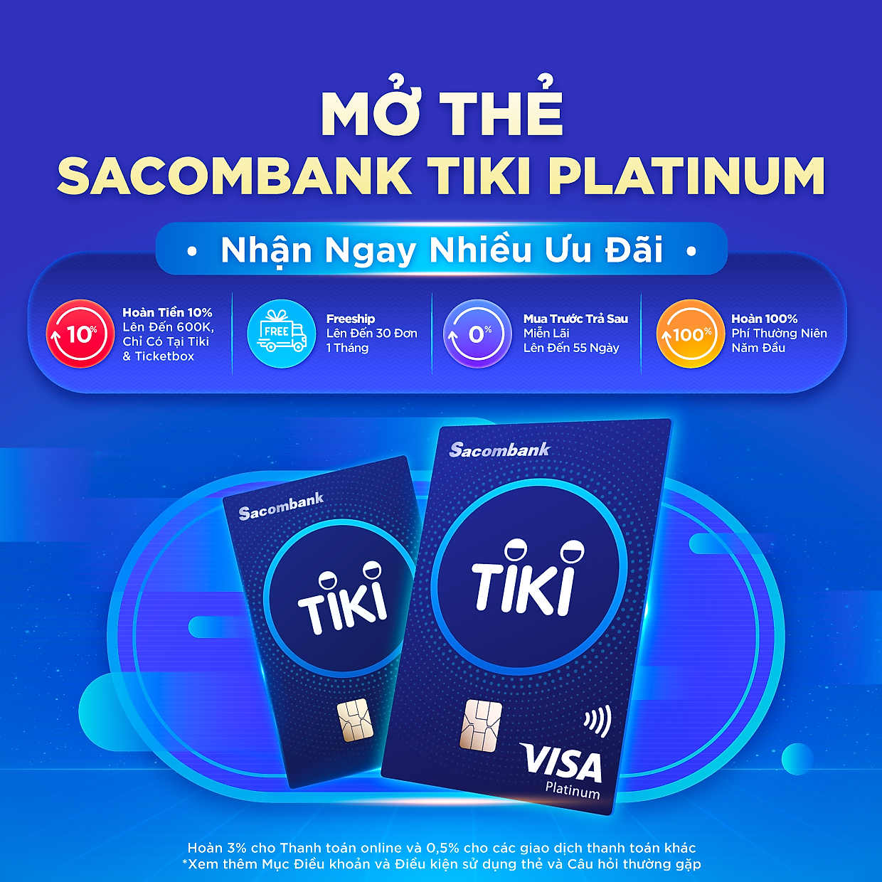 Đặc quyền VIP cho chủ thẻ Tiki Card | Tiki