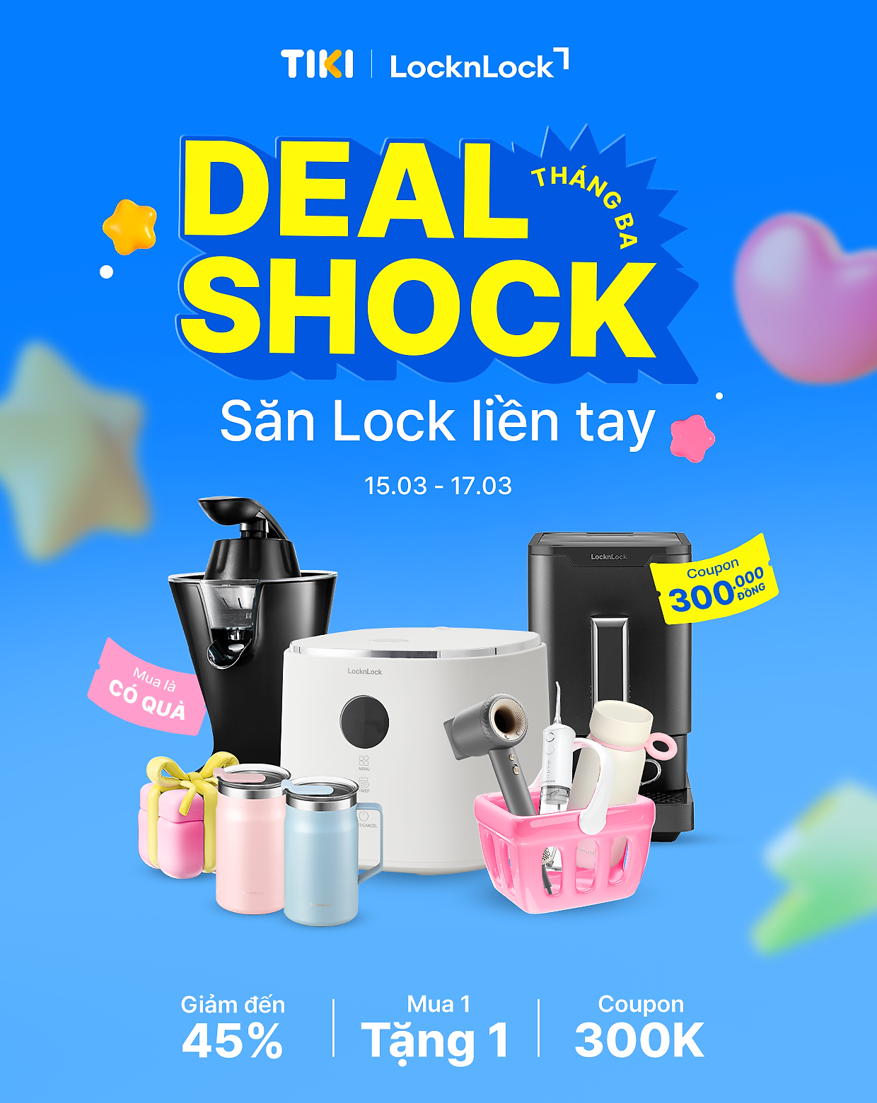 CỬA HÀNG TRỰC TUYẾN LOCK&LOCK | MUA 1 TẶNG 1 - GIẢM ĐẾN 50%++ | Tiki