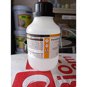 Review Formaldehyde (Formol, Formalin) HCHO 37-40% chai 500ml