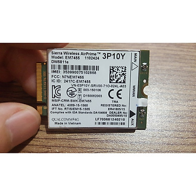 Card WWAN 4G Sierra Wireless Dell DW5811e - EM7455 dùng cho laptop Dell ...