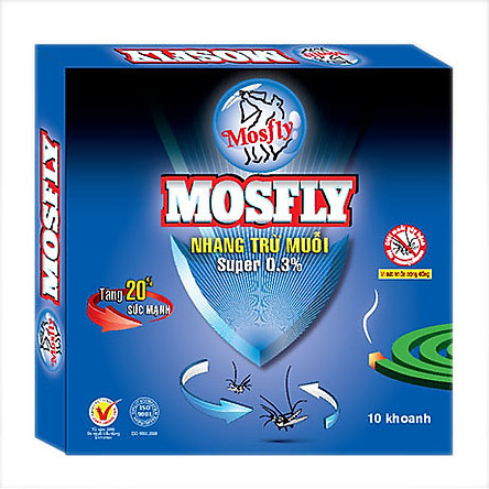 Hộp Nhang Muỗi Mosfly Super Green 10 Khoanh | Tiki
