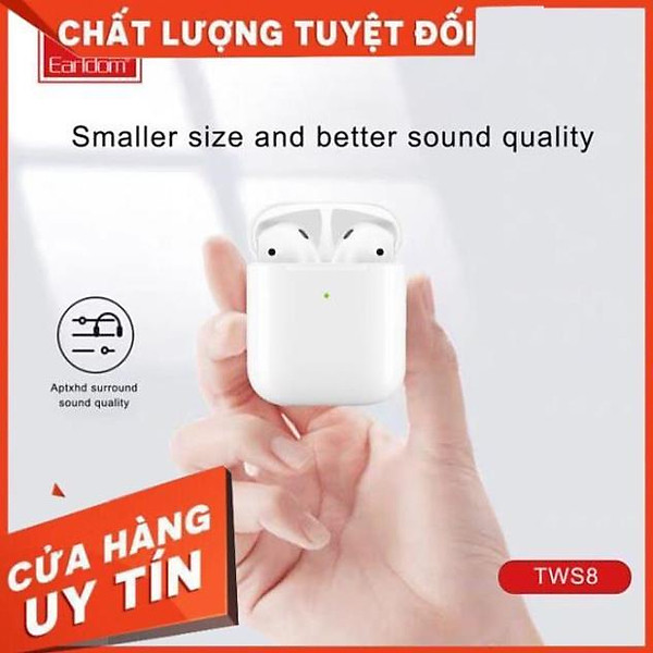 Tai nghe bluetooth true wireless hàng chính hãng Earldom TWS8 nhỏ gọn âm thanh sống động chân ...