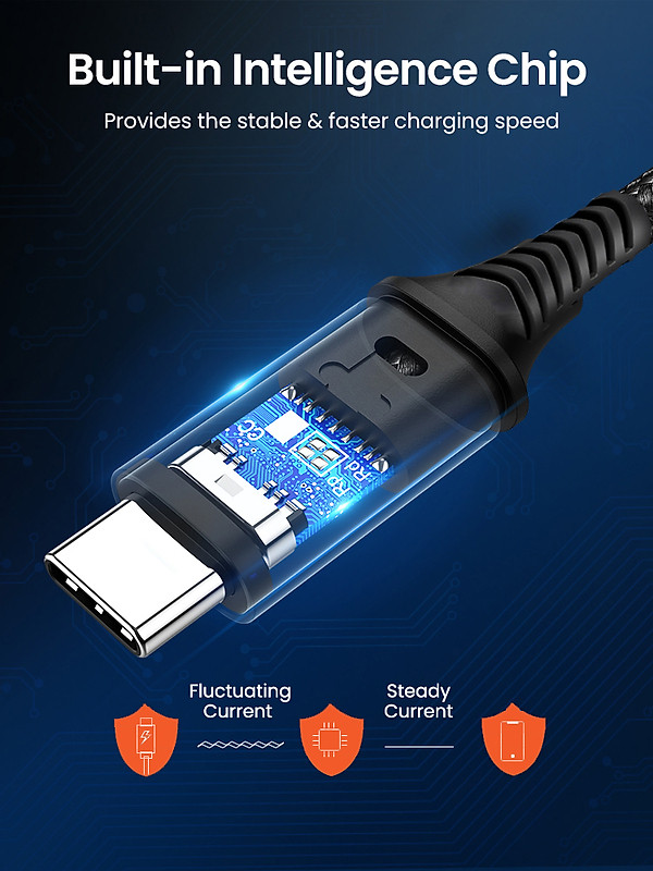 Dây Cáp Sạc 60W USB Type C To Type C Chuẩn QC 3.0 Caparies Redline V4 ...