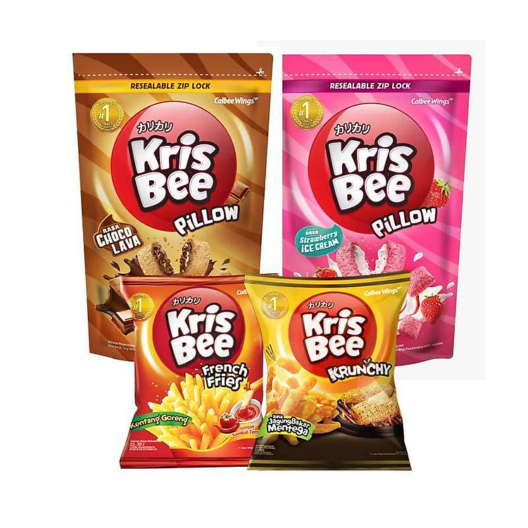 Snack Calbee Wings Đủ Vị - Kriss Bee Pilllow Ice Cream 110g | Tiki