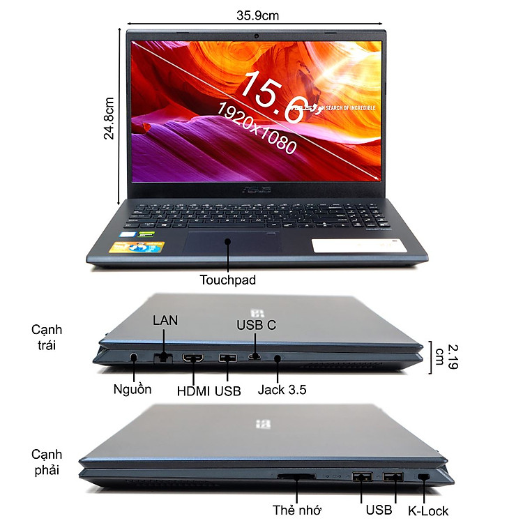 Laptop Asus F571GT-BQ532T i5 8300H/8GB/512GB SSD/Nvidia GTX1650 4GB/15. ...