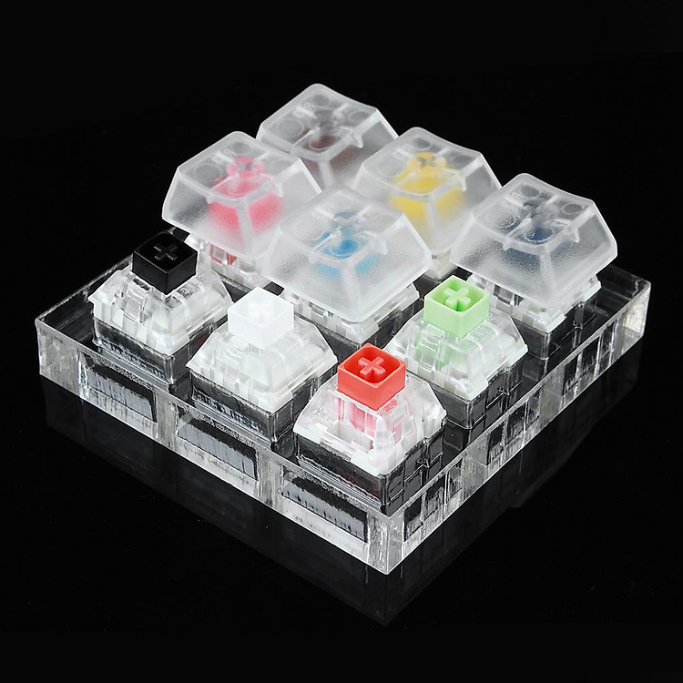 9 Key Kailh BOX Switch Keyboard Switch Tester with Acrylic Base and ...