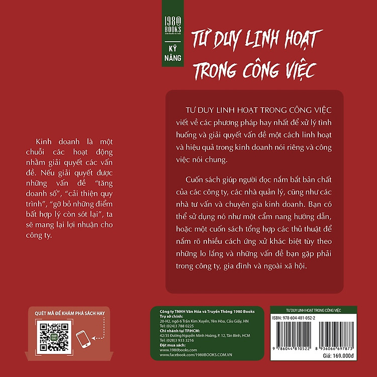 Mua Sách - Tư Duy Linh Hoạt Trong Công Việc - Shimada Tsuyoshi và Globis giá rẻ nhất | TecKi.Vn