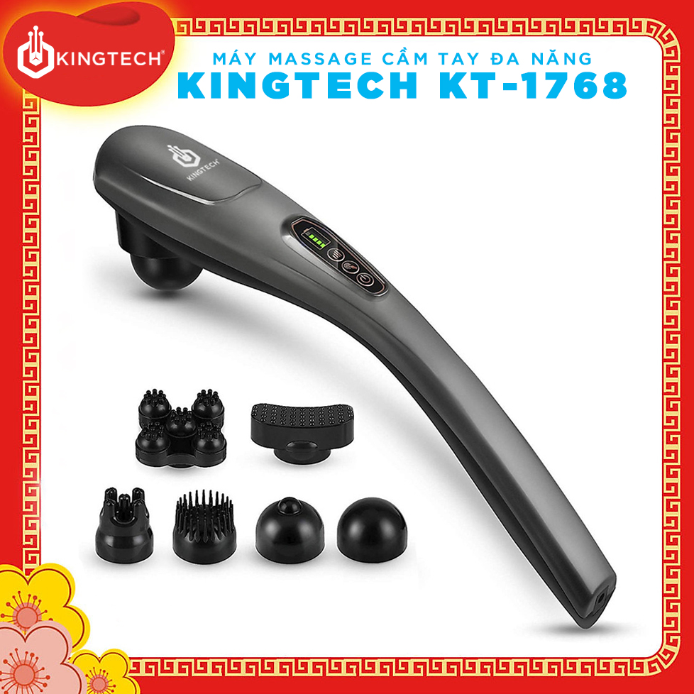Máy Massage Cầm Tay Đa Năng Cao Cấp Kingtech Mát Xa Chuyên Sâu Cho Cổ Vai Gáy Bụng Lưng