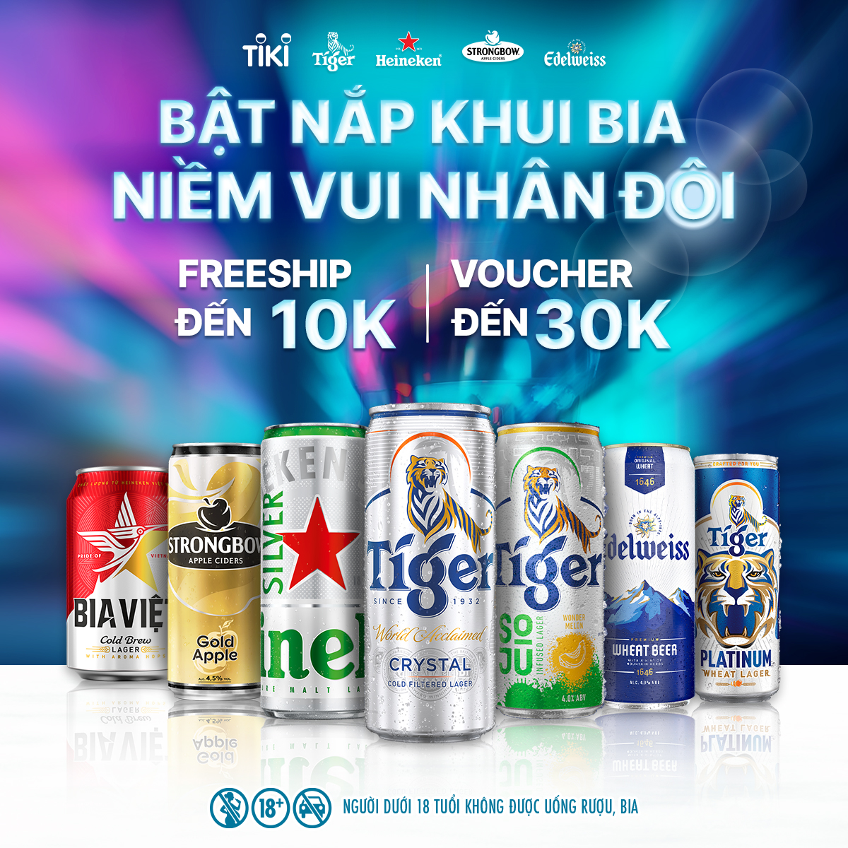 Heineken, Tiger Beer, Strongbow, Larue, Bia Việt Chính Hãng | Tiki