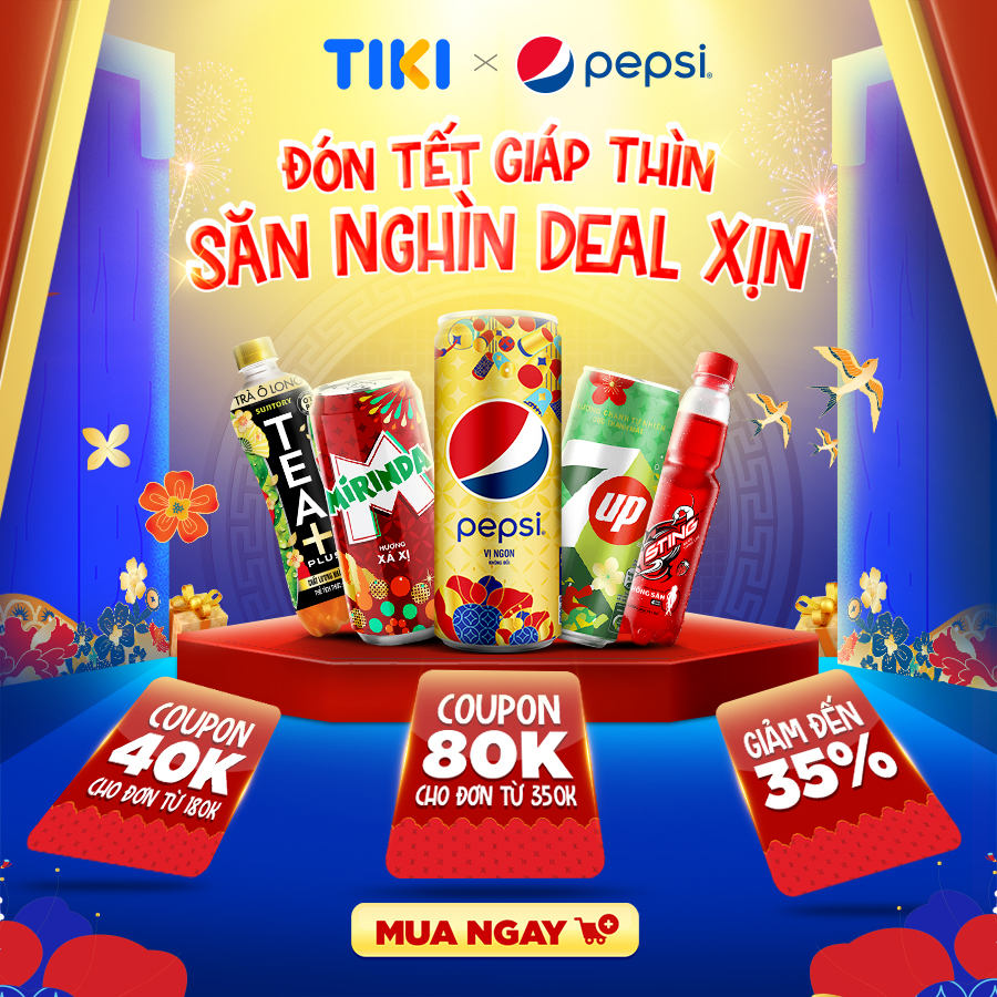 Pepsi, Sting, Tea+, 7up, Goodmood, Aquafina... | Tiki