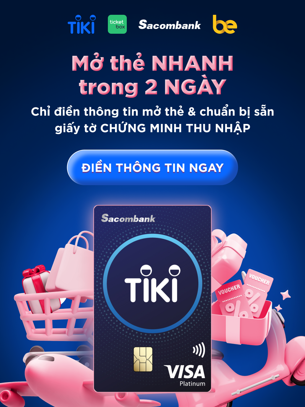 Đặc quyền VIP cho chủ thẻ Tiki Card | Tiki