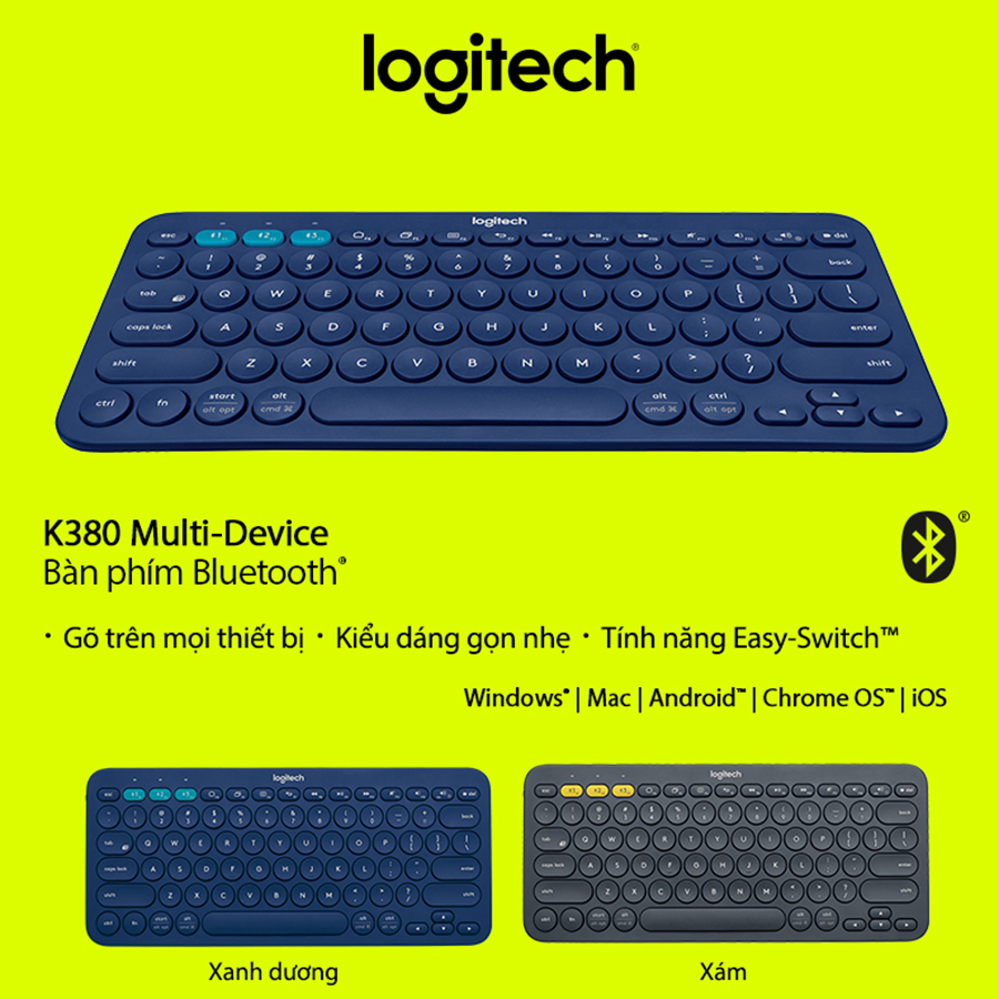 Review Bàn Phím Bluetooth Logitech K380 - Hàng Chính Hãng