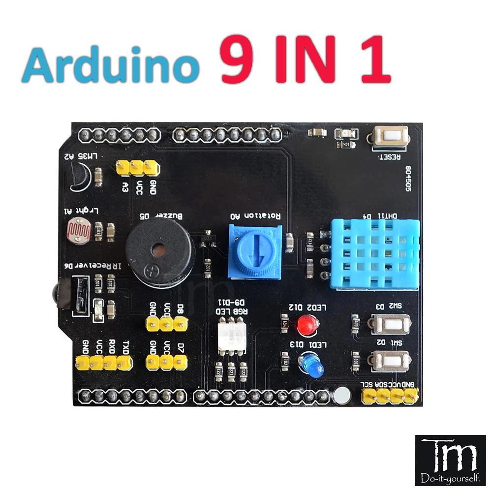 Mua Mạch Mở Rộng 9 in1 Arduino UNO DHT11 LM35 Buzzer IR Photoresistor ...