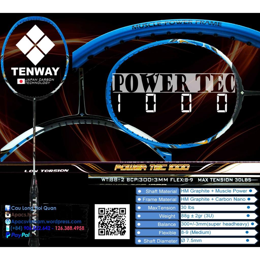 Vợt cầu lông Tenway Power Tec 1000 - 3U - vợt dành cho máy đập - Vợt ...