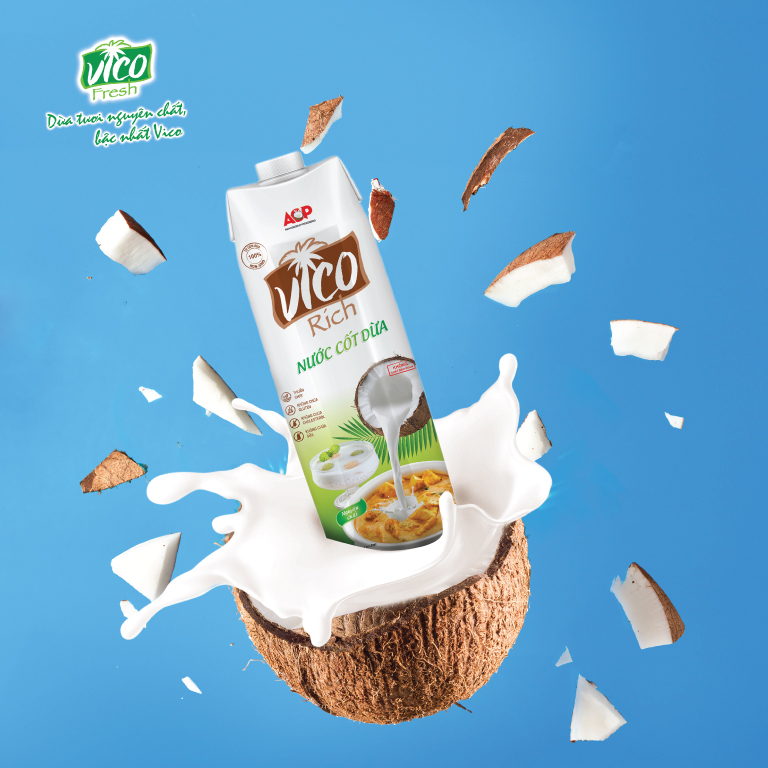 Review 1 HỘP NƯỚC CỐT DỪA UHT VICO RICH 1L- THƠM NGON BÉO NGẬY