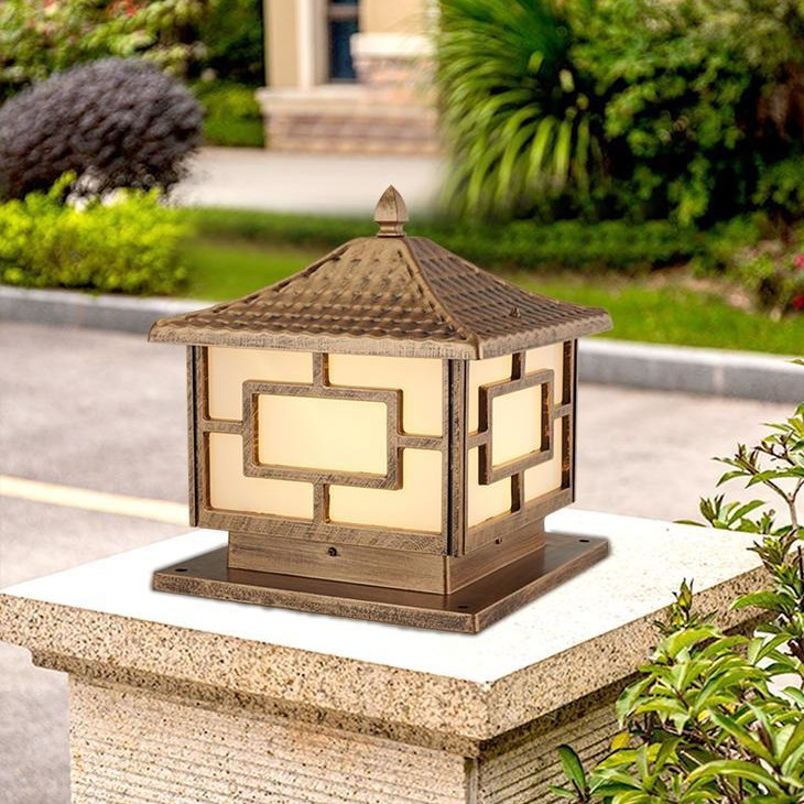 Review Đèn trụ cổng AKARED trang trí sân vườn độc đáo - kèm bóng Led ...