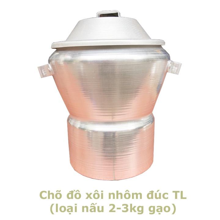 Mua Chõ đồ xôi liền thân nhôm tinh khiết đúc, nồi hấp đa năng, chõ xôi ...