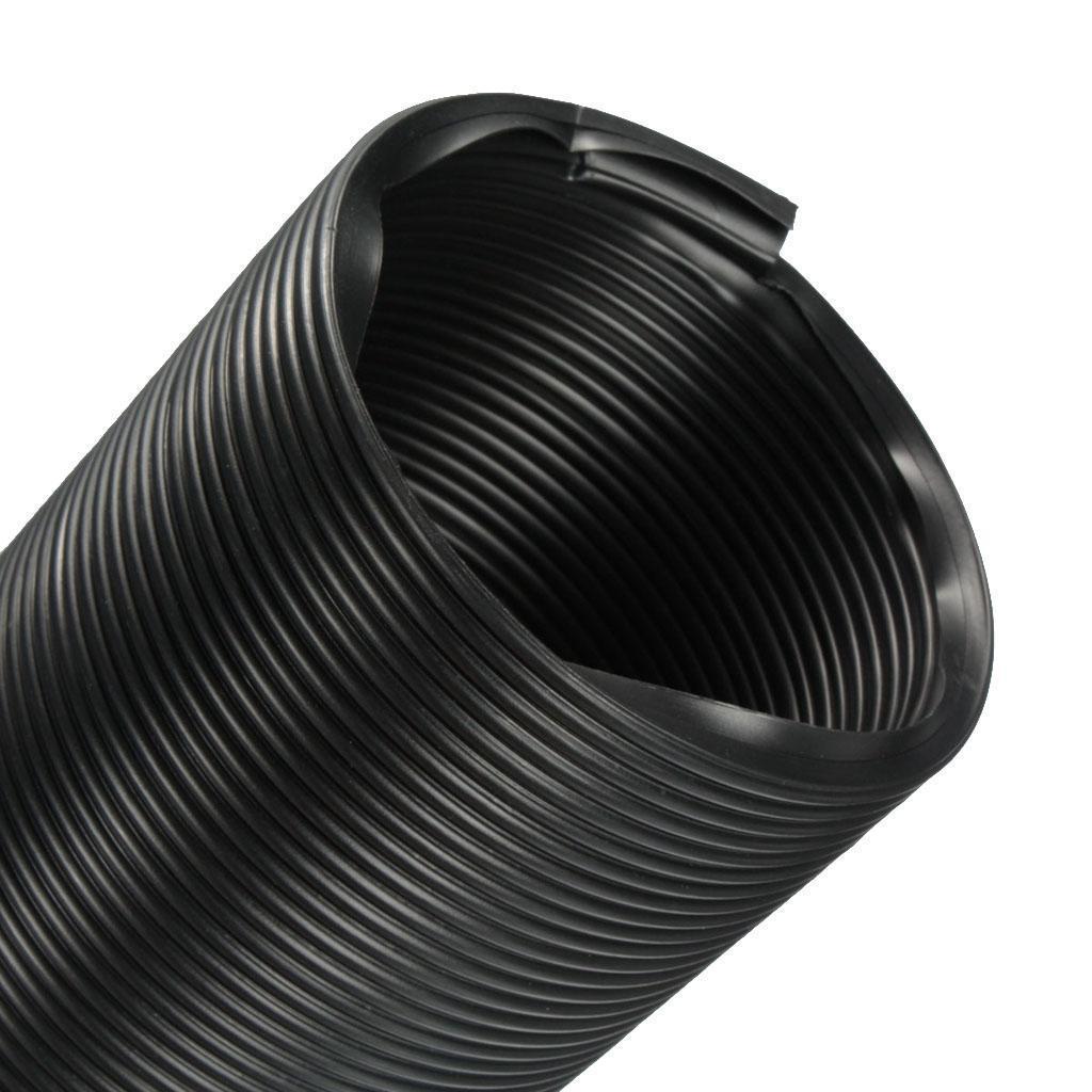 Car Air Filter 75mm Cold Air Intake Hose Ducting Feed Pipe Flexible Black
