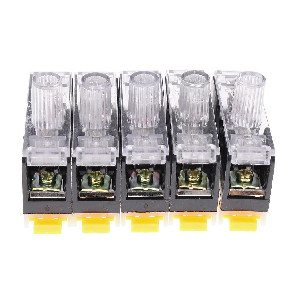 Mua 2X 5 Pieces AC 250V 10A Fuse 6mm x 30 5 Pieces Fuse Holder Base ...