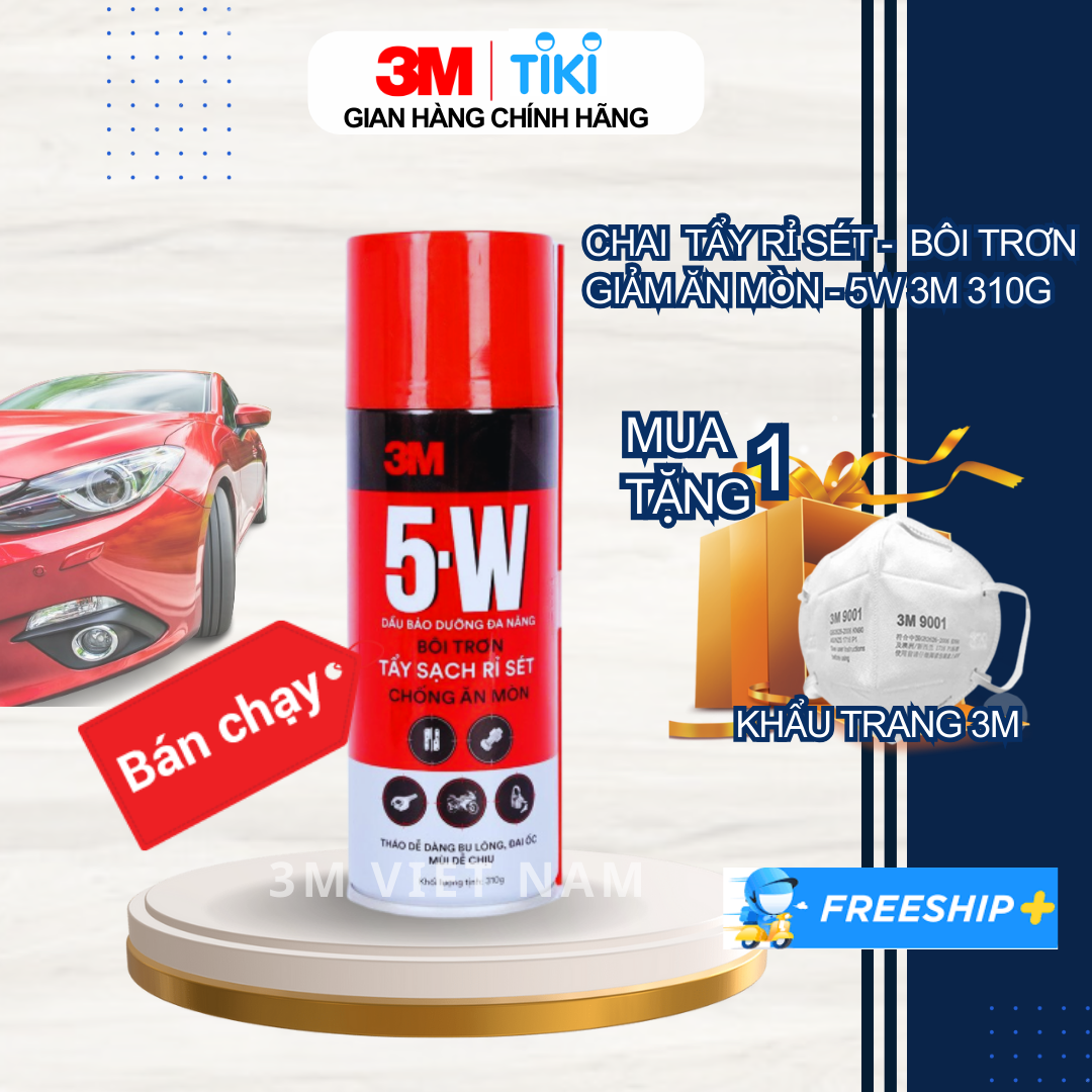 Review Chai Tẩy Rỉ Sét Và Bôi Trơn 3M 5-W - Hàng chính hãng - Tẩy sét ...