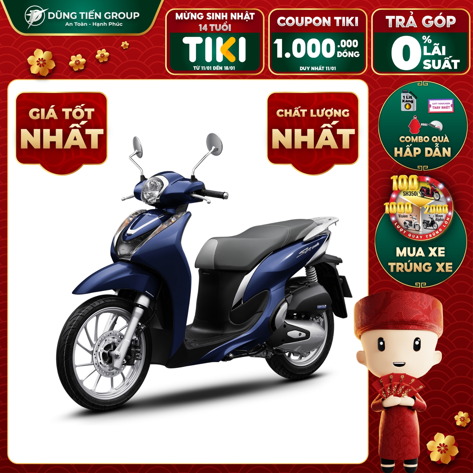 Review Xe Máy Honda SH Mode 125cc 2024 Phiên Bản Tiêu Chuẩn